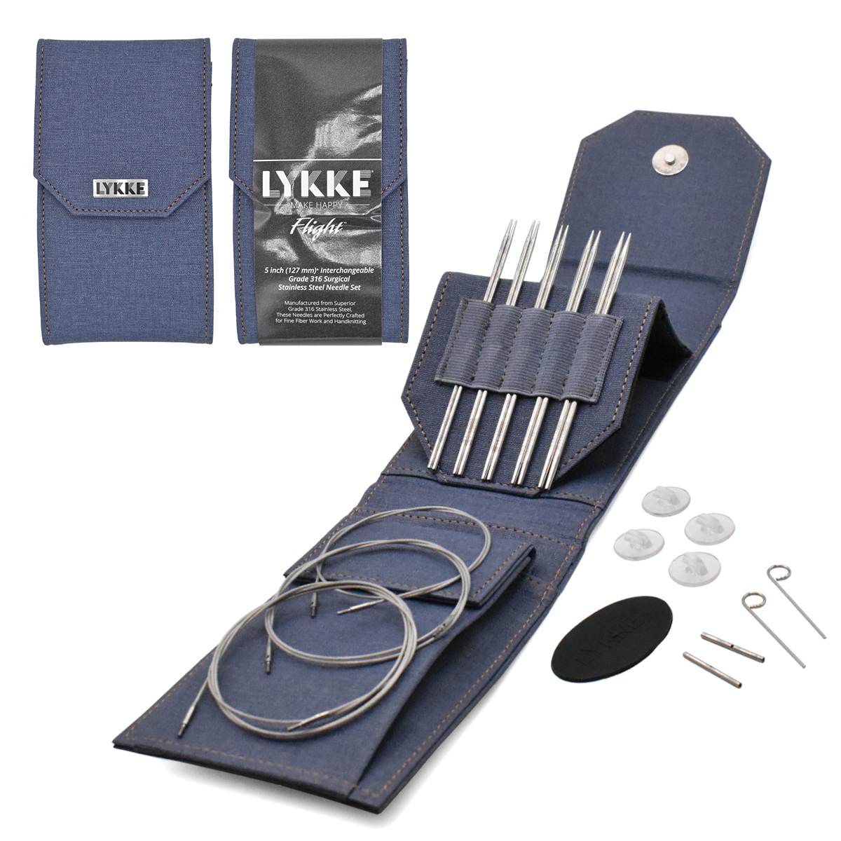 Lykke Flight 5" Interchangeable Needles – Purls of Wisdom